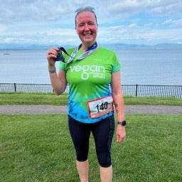 Team VPA Athlete Carol Winning Her Age Group – Vegan Powered Athlete